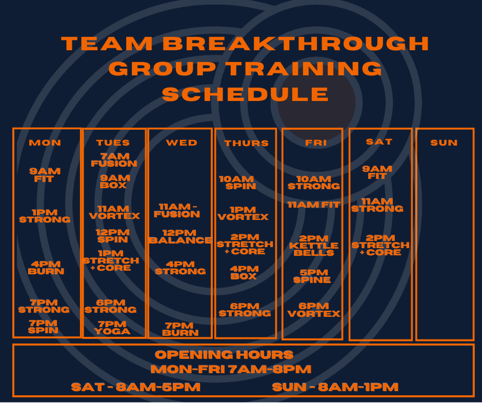 Classes and days – Team Breakthrough – fitness, nutrition & physcial ...